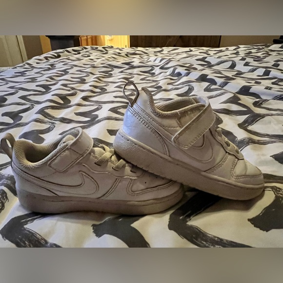 Nike | Shoes | Kids 9c Nike Court Borough White Low Tops | Poshmark